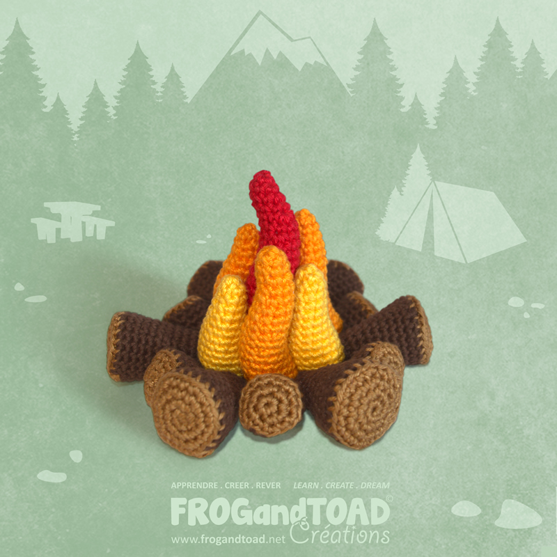 CAMPING - Feu de Camp / Campfire - Amigurumi Crochet - Patron / Pattern ...