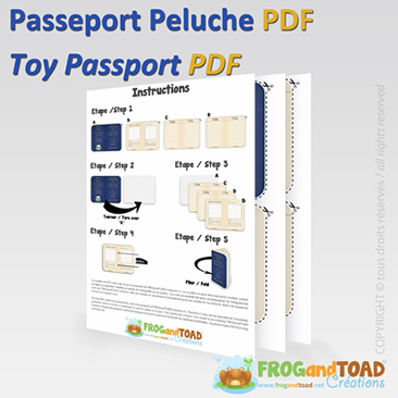 FROG and TOAD - PDF Passeport Peluche GRATUIT / FREE PDF Teddy Passport