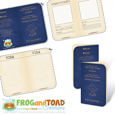 FROG and TOAD - PDF Passeport Peluche GRATUIT / FREE PDF Teddy Passport