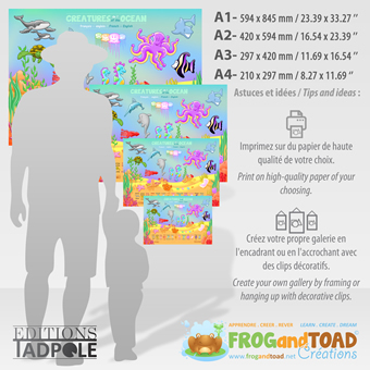 A1, A2, A3, & A4 PDF DIGITAL - Créatures de l'Océan / Creatures of the ...